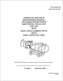 Amazon.com: Technical Manual TM 9-1240-416-13&P Operator and Field ...