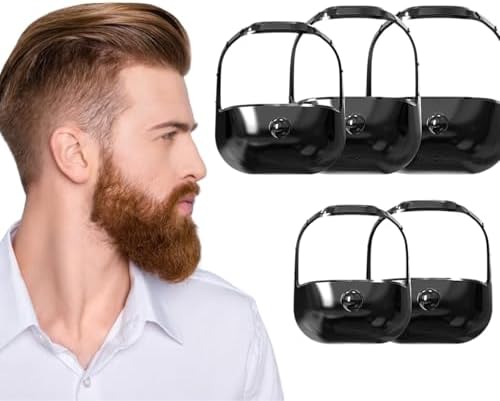 5 Pcs Mens Beard Shaping Template Tool - Easy to Use Goatee Shaper for ...