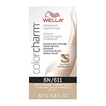 Amazon.com: WELLA Color Charm Permanent Liquid Hair Color, 6N Dark ...