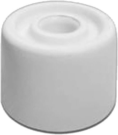 Floor Mounted White Rubber Door Stop Stops Stopper Large 30mm x 3 ...