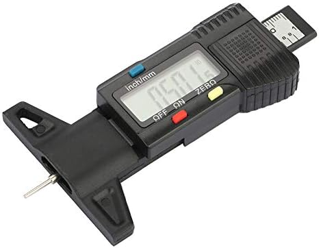 Digital Tread Gauge, Depth Tester Functional Clear Carbon Fiber Light ...