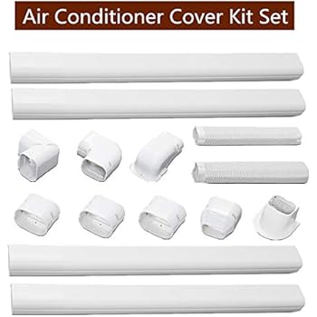 Amazon.com: SEAL Air Conditioner Decorative PVC line Cover kit, Durable air Conditioning Tube ...