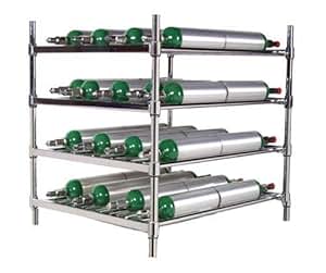 Amazon.com: Oxygen Tank Rack - Holds 56 M6 size Cylinders (Add On ...