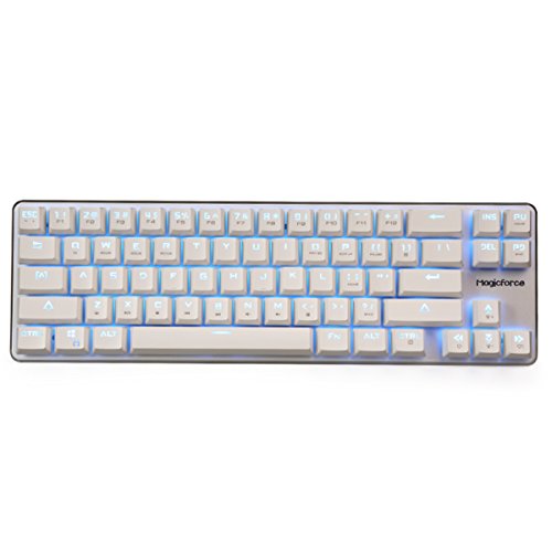 Qisan Gaming Keyboard Mechanical Wired Keyboard Cherry MX Blue Switch ...