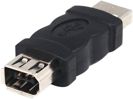 TRIXES 1394 6 Pin Female Firewire to USB Male Adapter for PC, Laptops ...