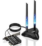 Amazon.com: EDUP PCIE WiFi 6E Card AX210 AX5400M Bluetooth 5.2 Heat Sink Tri-Band PCI-E Wireless ...