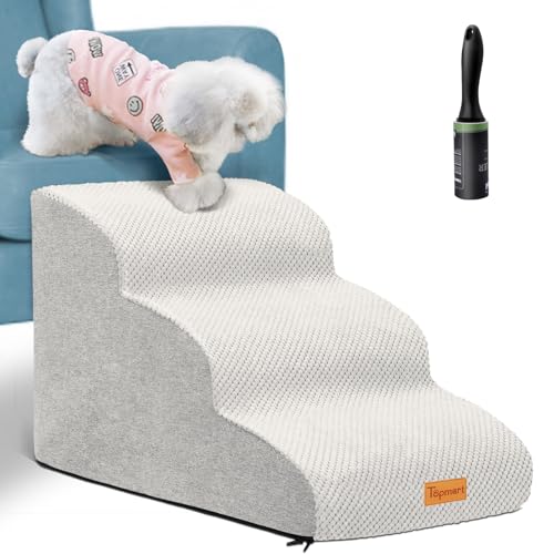 Topmart 3 Tiers Foam Dog Ramps/Steps,Non-Slip Dog Steps,Extra Wide Deep ...