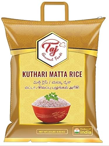 TAJ Kerala Kuthari Matta Rice Traditional Indian Rice, (RoseMatta Rice ...
