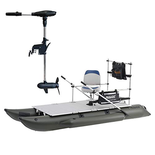 AQUOS 2021 Heavy-Duty for Two 11.5ft Inflatable Pontoon Boat with ...