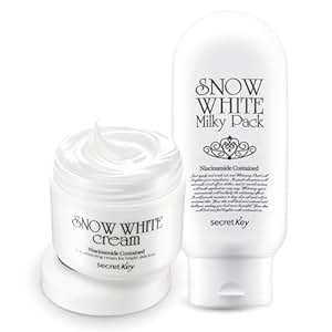 Amazon.com : [Secretkey] Snow White Cream 50g+snow White Milky Pack ...