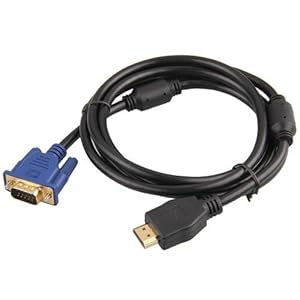 HDMI to 15 Pin VGA Male Converter Adater Monitor Video: Amazon.co.uk ...