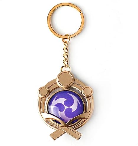HEYu jewelry Genshin Impact Vision Keychain Inazuma Vision Luminous ...