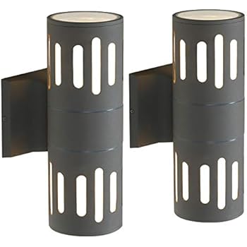 Amazon.com: LED Aluminum Outdoor Wall Sconce, LMS Up and Down Outdoor ...
