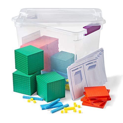 hand2mind Differentiated Plastic Base Ten Blocks Complete Set, Place ...