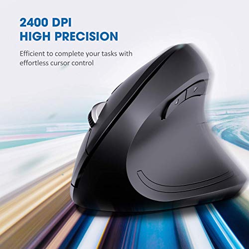 Vic Tech FL Vertical Mouse - Ergonomic Mouse 2.4G Wireless Mouse ...