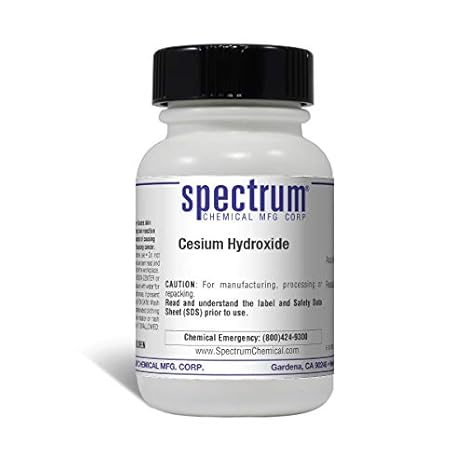 Amazon.com: Spectrum C1061-25GM Cesium Hydroxide, CsOH/xH2O, 10 cc ...
