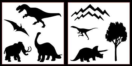 Buy Auto Vynamics - STICKERPACK-DINOSAURS-20-GBLA - Gloss Black Vinyl ...