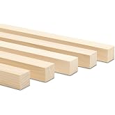 Amazon.com: DIY Wooden Square Dowel Rod 3/8-inch x 36 Pack of 20 Hobby ...