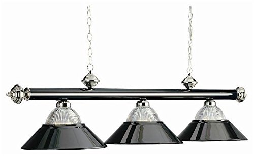 54 Inch 3 Bulb Modern Pool Table Chandelier Light in Antique Brass ...