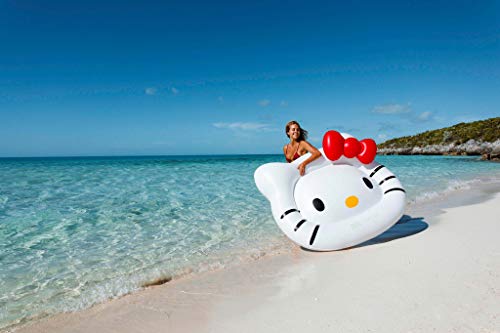 #GETFLOATY Giant Hello Kitty Swimming Float | Kawaii Pool Floater for ...