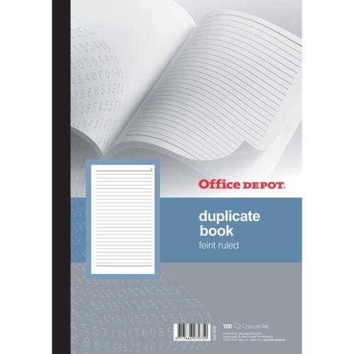 Plain Ruled Duplicate Book A4 210 x 297mm: Amazon.co.uk: Office Products
