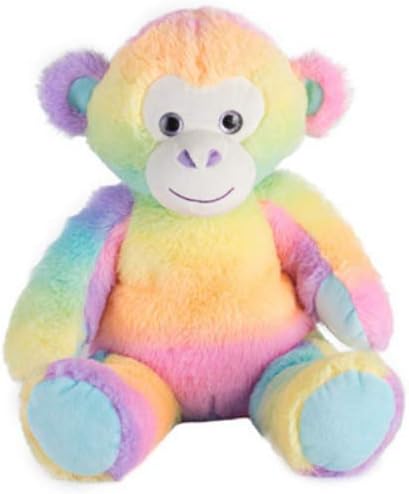 Rainbow Monkey Plush Soft Toy – Build your own Teddy Bear Making Kit ...