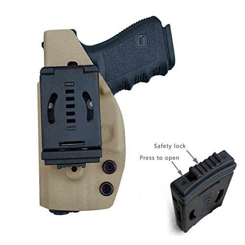 OWB Kydex Holster for Glock 19 19x / Glock 23 25 32 45 / Glock 17 22 31 / Glock 26 27 33 30s ...