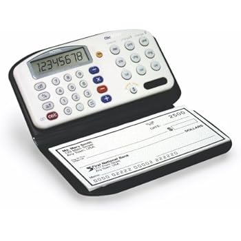 Amazon.com : Datexx DB-413 Checkbook Calculator : Checkbook Cover With ...