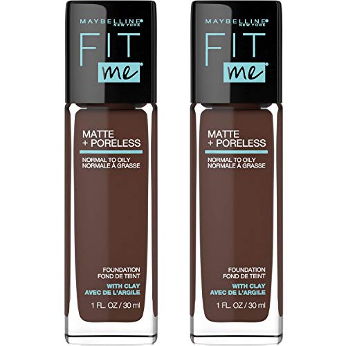Maybelline Fit Me Matte + Poreless Liquid Foundation Makeup, Espresso ...