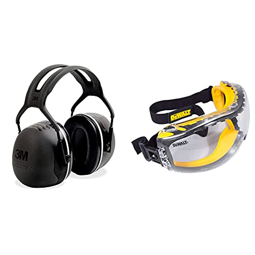 3M PELTOR X5A Over-the-Head Ear Muffs, Noise Protection, NRR 31 dB ...