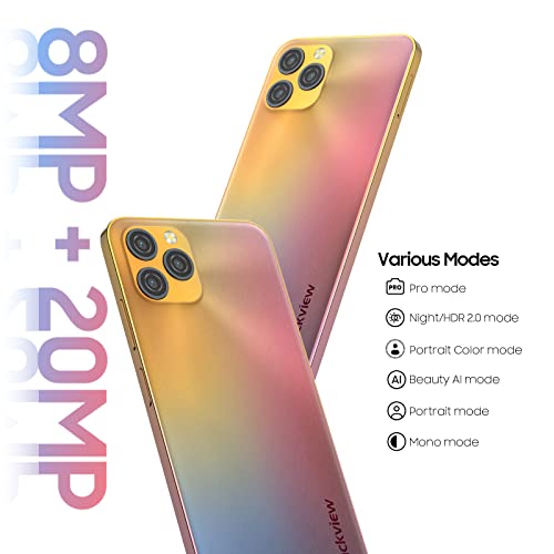 Blackview Android Phone, A95, 8GB+128GB, 4G Dual SIM Unlocked Cell Phones, Android 11 Unlocked ...