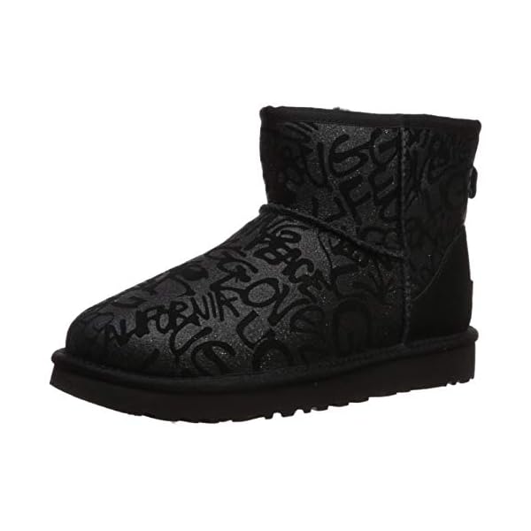 UGG Women's Classic Mini Sparkle Graffiti Boot | Pretty Boots and Shoes
