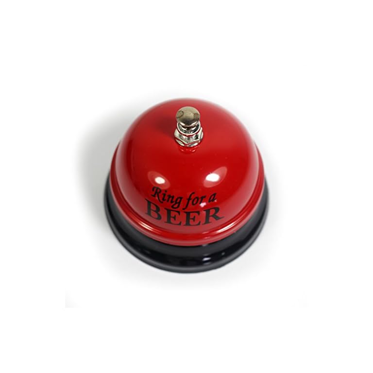 KiaoTime Novelty Red Ring Bell Ring for a Beer Desk Bell Hens Night ...