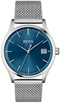 HUGO BOSS COMMISSIONER MEN's BLUE DIAL WATCH - 1513876 price in Saudi ...