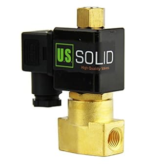 1/4" Brass Electric Solenoid Valve 24V AC NPT Normally Open Air Gas Water NBR: Industrial ...