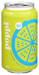 Amazon.com : Poppi, Soda Prebiotic Apple Cider Vinegar Lime Ginger, 12 ...