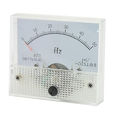Panel Analog Frequency Meter 0-50Hz (DC 10V): Amazon.in: Industrial ...