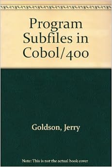 Programming Subfiles in Cobol/400: 9781882419425: Computer Science Books @ Amazon.com