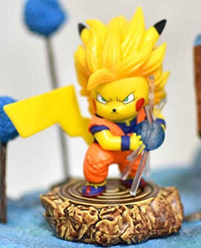 DBZ Anime Action Figure Pika-Choo Pika Figurine Cosplay Goku Figure ...