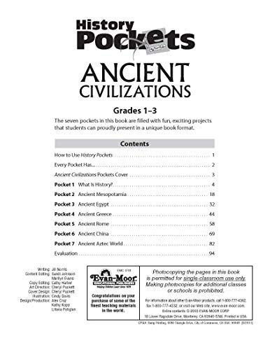 History Pockets: Ancient Civilizations, Grades 1-3 | Pricepulse