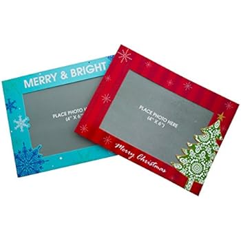 Amazon.com : Christmas Cards Photo Holder Sleeve - Holiday - 4x6 Photo ...