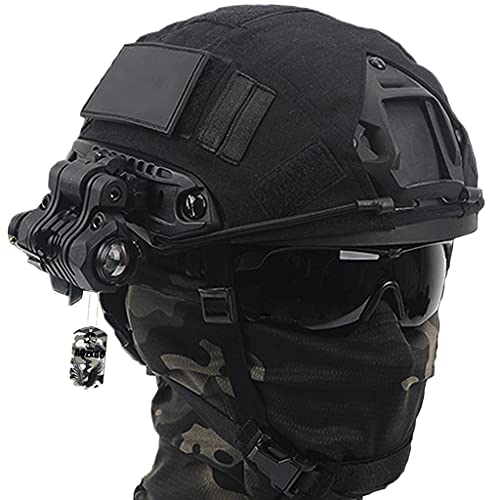 AQzxdc Airsoft Helmet Set, Wiht Tactical Headset & Goggles & NVG Mount & Telescope Model ...