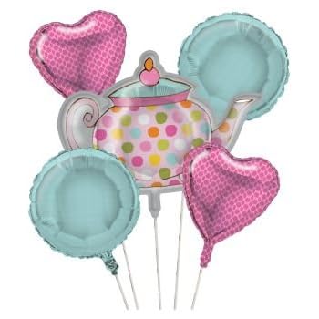 Amazon.com: Creative Converting Air-Filled Teapot Balloon with Stick ...