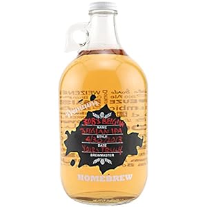 Amazon.com: Catamount Glassware Growler Chalkboard Splat Beer Glass, 64 ...