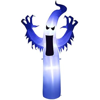 Amazon.com: Gemmy Inflatables Lightshow Short Circuit Frightened Ghost ...