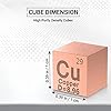 Copper Cube - Metal Element Cubes - Laser Engraved Density Cube Set for ...