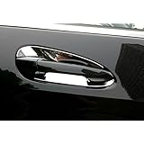 Amazon.com: Chrome Door Handle Inserts Cup trim Fit For Mercedes-Benz C ...