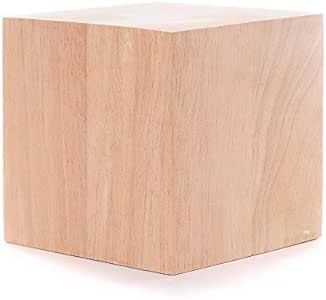 Amazon.com: 6 Inch Solid Wood Block Cube - 1 Block