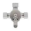 HYDRO MASTER Mechanical Water Mixing Valve, 3/8" Compression Fittings ...