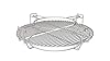 18-in Round Stainless Steel Kamado Expander, Multi-level Flexible ...